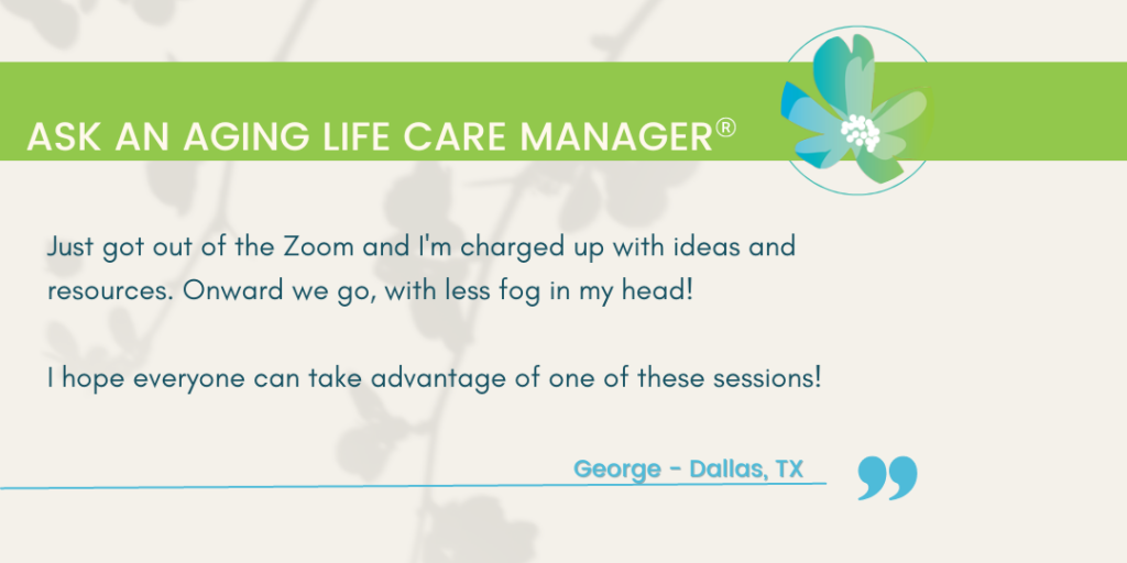 The Aging Life Care Association® offering free info sessions for ...